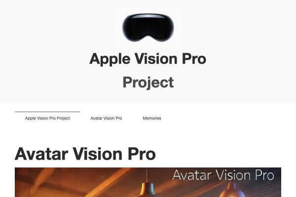 Apple Vision Pro Project | Apple Vision Pro Project